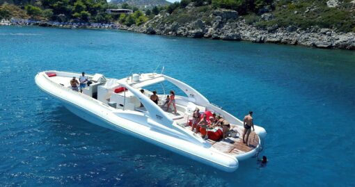 Private Trip with the largest Rib High-Speed Boat – Rhodes Experiences